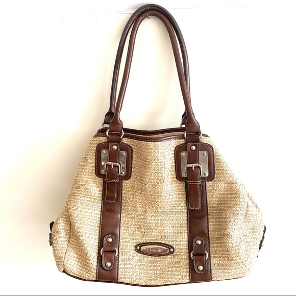 Linea R | Bags | Linea R Straw Buckle Detail Tote Purse | Poshmark